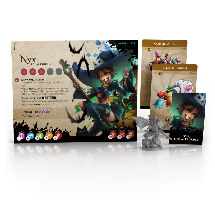 3D Printable Nyx, Toil & Trouble (STL + PDFs) by Succubus Publishing